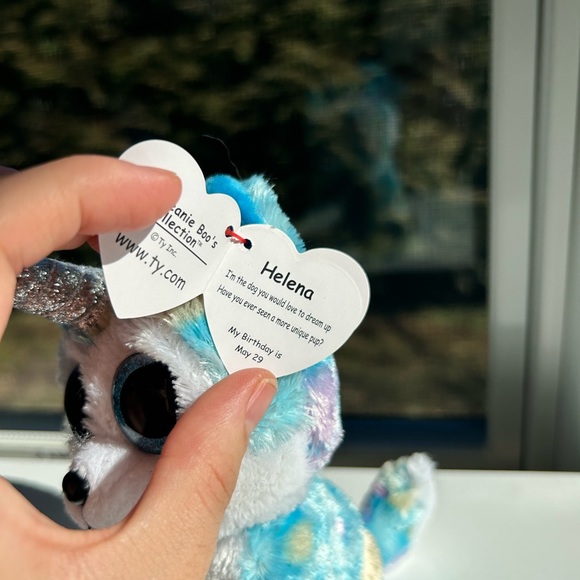 Ty | Toys | Nwt 6 Inch Ty Beanie Boo Helena Dog Unicorn | Poshmark